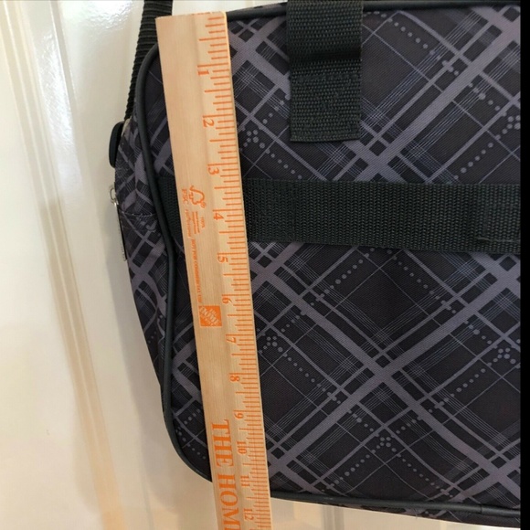Embark | Bags | Embark Black Lavender Plaid Travel Business Laptop ...